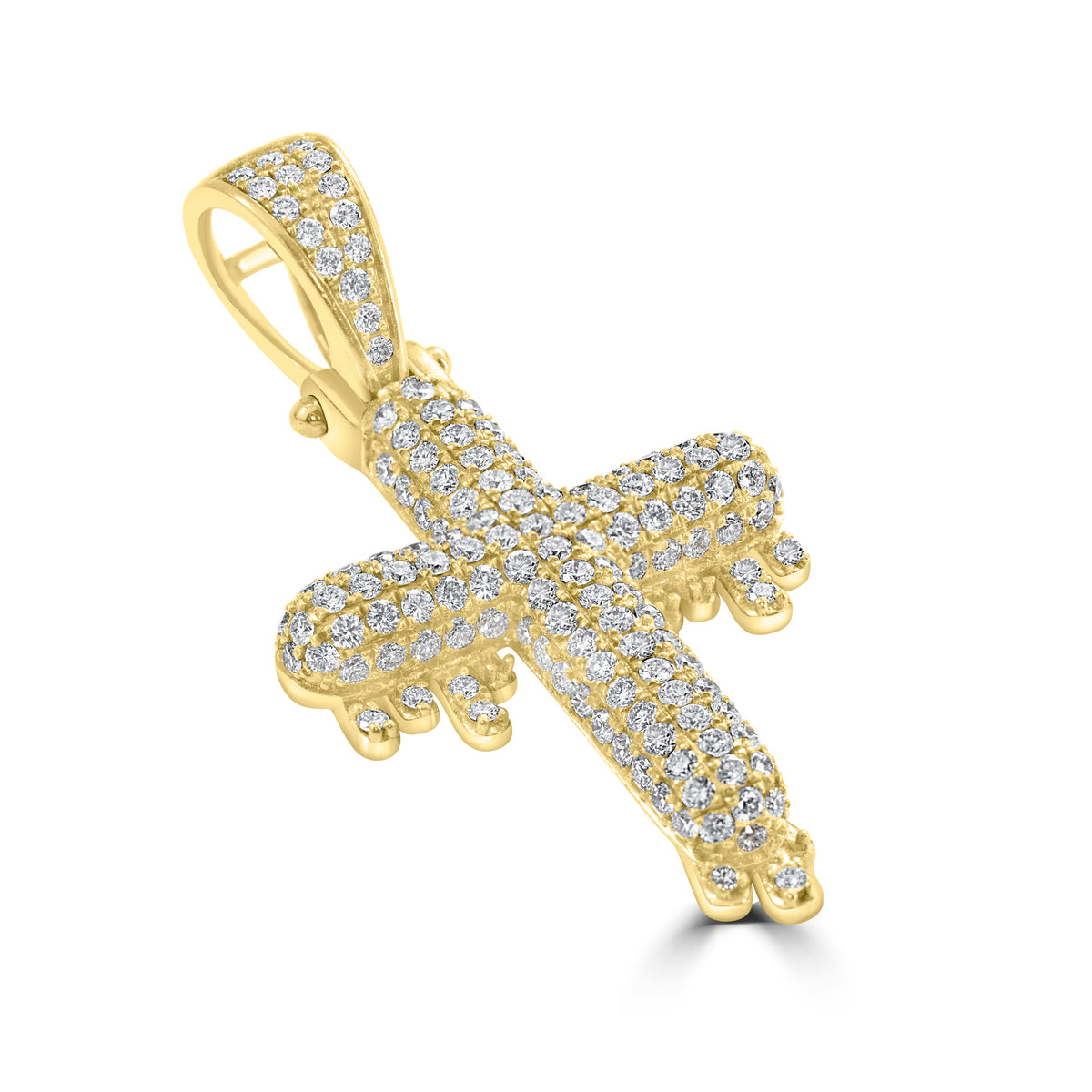 Drippy Cross Custom Diamond Pendant – Elizabeth & Co. NYC