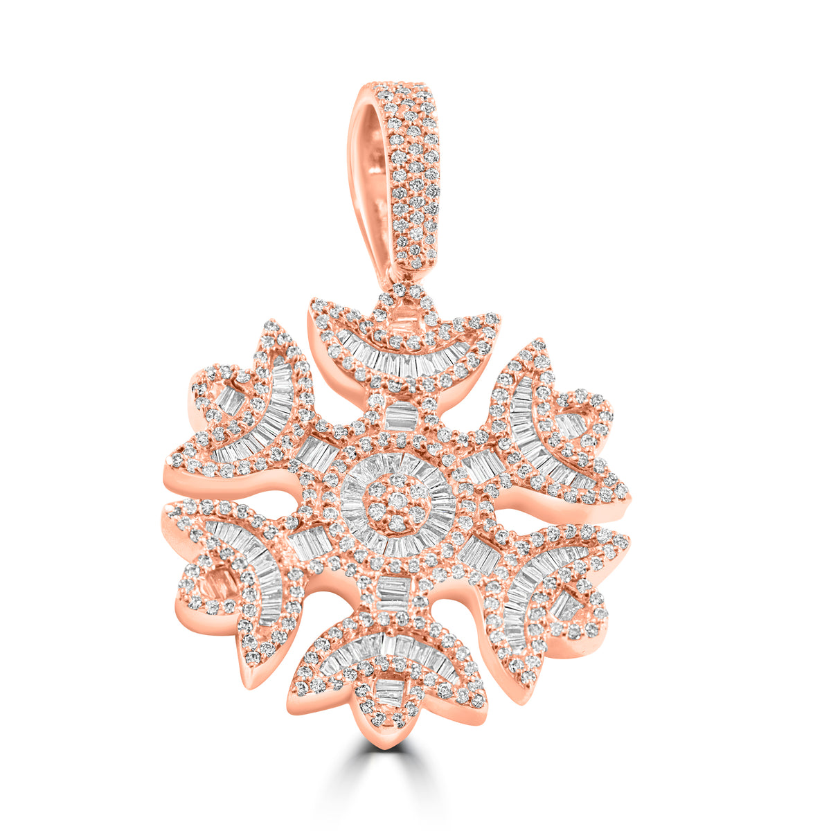 Snow Flake Diamond Pendant – Elizabeth & Co. NYC