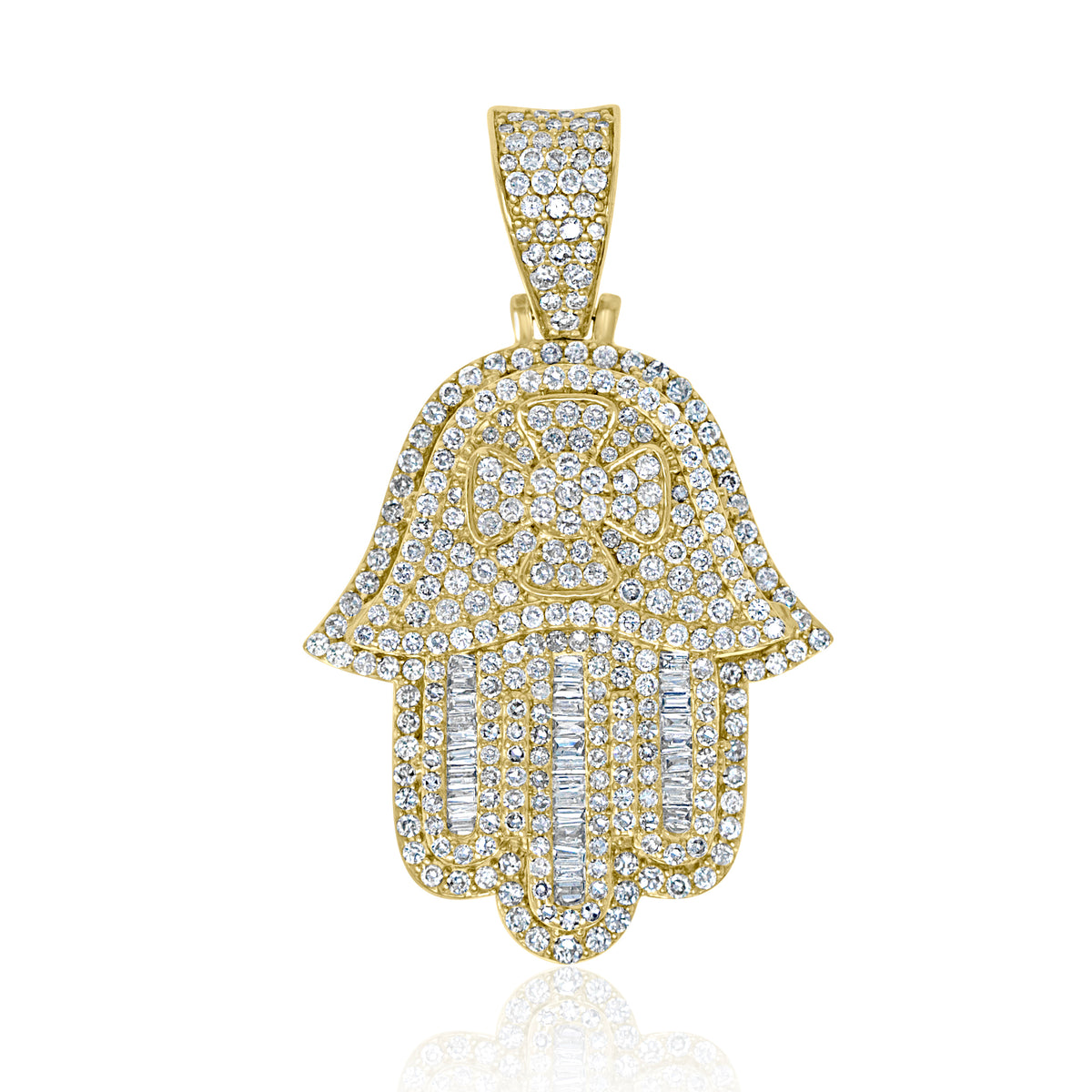 Hamsa Diamond Pendant | Diamond & Gold Pendants | Gold & Diamond Fine ...