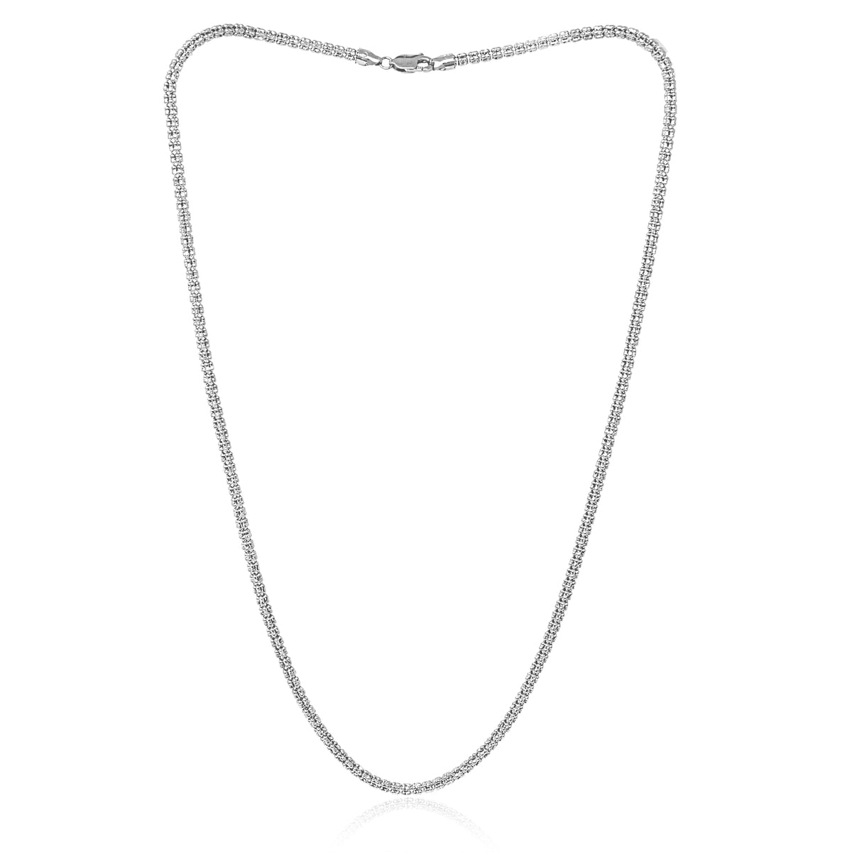 White Gold Icy Chain | Cubic Zirconia Chains | Gold & Diamond Fine ...